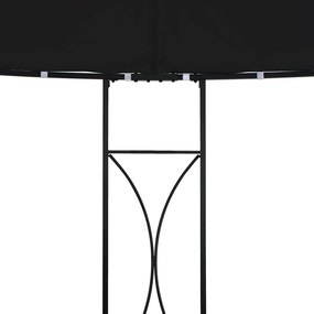 Altán 300 x 290 cm antracitový kruhový 310031