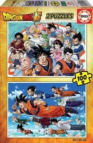 EDUCA Puzzle Dragon Ball Super / 2x100 dílků / od 6 let