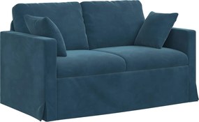 Set pohovek 2 ks Modrá samet 3407515