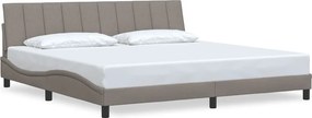 Rám postele bez matrace Hanko taupe 200 x 200 cm textil 3310416