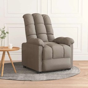 Polohovací křeslo taupe textil 289804