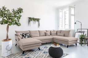 XXXLutz SEDACÍ SOUPRAVA, textil, šedohnědá P & B - Sedací soupravy - 002330007210