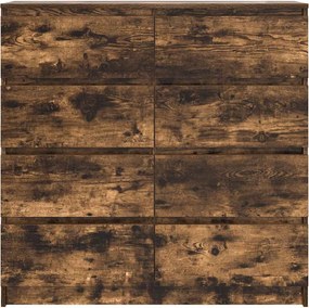 Příborník kouřový dub 100x35x99 cm kompozitní dřevo 3328493