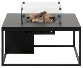 COSI Stůl s plynovým ohništěm cosiloft 100 černý rám / černá deska