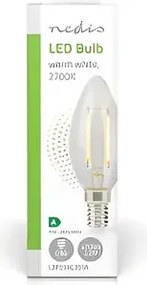 Nedis LED žárovka E14 / Svíčka / 2,2 W / 470 lm / 2700 K / Teplá bílá