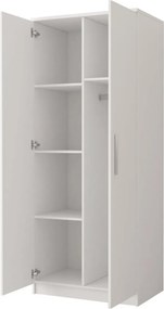 IDZ Šatní skříň OMEGA I 2D 06, 80 cm Bílá