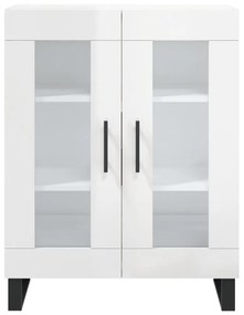 Skříň highboard lesklá bílá 69,5 x 34 x 180 cm kompozitní dřevo,  3195757