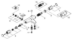 GROHE 34754000 - Termostatická vanová baterie GROHTHERM 800 DN 15 lesklý chrom