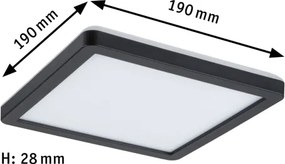 Paulmann 79920 - LED/11,2W Stmívatelný panel ATRIA 230V 3000K 19x19 cm černá