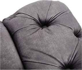 Křeslo Casur Velvet, šedá