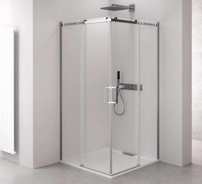 Polysan Thron - Sprchový kout Square 80x80 cm, Antidrop, čiré sklo/chrom TL2880-5002