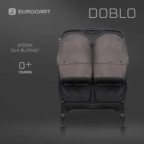 Hluboká měkká vanička pro dětský kočárek Euro-Cart Doblo Taupe