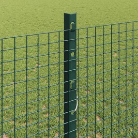 Svařovaná drátěná plotovina s tyčkami 10 x 1,2 m Zelená 3336449