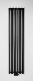 Sapho Pilon otopné těleso 418 x 1800 mm se šesti háčky pro ručník černá mat IZ132T