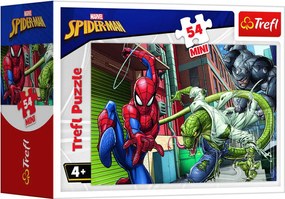 TREFL PUZZLE Spiderman Proti padouchům mini 20x13cm 54 dílků 4 druhy tr154164