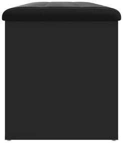 Úložná lavice černá 102 x 42 x 45 cm kompozitní dřevo