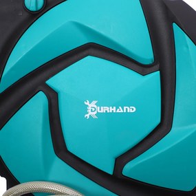 DURHAND nástěnný hadicový naviják 10 m otočný o 180° s ochranou proti mrazu s více sprchami -5-45 °C plast zelená černá | Aosom.de