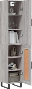 Skříň highboard šedá sonoma 34,5 x 34 x 180 cm kompozitní dřevo 3199135