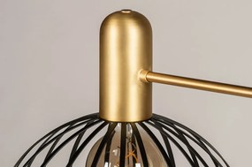 Stojací designová lampa Black Pin and Gold