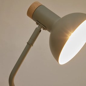 Zelená kovová stolní lampa Kave Home Katia