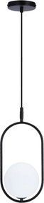 Závěsná lampa černá Cordel 1x28w