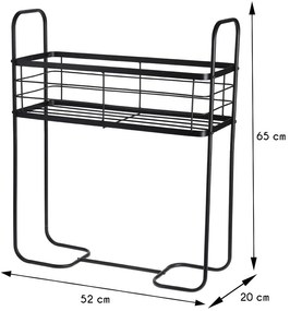 DekorStyle Stojan na květináč DERO černý