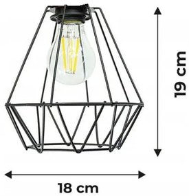 BERGE Závěsné svítidlo 1x E27 DIAMOND LARGE