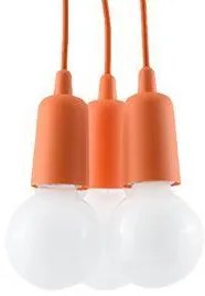 Závěsné svítidlo DIEGO 3 oranžové