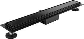 Rea Pure Neox, odtokový žlab 80cm, černá matná, REA-G6604