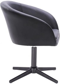 LuxuryForm Židle VENICE na černém kříži - černá