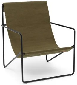 Desert Lounge Chair olive black Ferm Living
