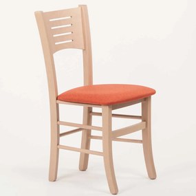 Stima Židle ATALA s čalouněným sedákem dub sonoma LUX terracotta 10