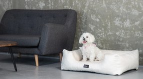Pelíšek pro psa PUFFI alkantara krémový Velikost: L 90x70 cm