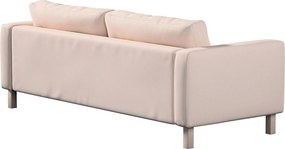 Potah na pohovku IKEA Karlstad, 3-místná, rozkládací barva růžová látka pletený vzor