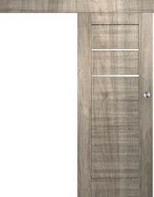 posuvné interiérové dveře na stěnu vasco doors IBIZA model 3 Průchozí rozměr: 70 x 197 cm, Orientace dveří: Levé dveře, Dekor: Ořech columbia