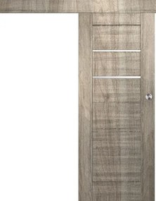 posuvné interiérové dveře na stěnu vasco doors IBIZA model 3 Průchozí rozměr: 70 x 197 cm, Orientace dveří: Levé dveře, Dekor: Buk jasmínový
