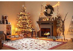 Červený koberec s vánočním motivem s příměsí bavlny 160x230 cm Toy's Delight Red Christmas – Villeroy&amp;Boch