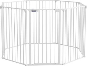 PawHut ohrádka pro štěňata, výška 90 cm, zábrana, 8 panelů, skládací, volný výběh pro psy