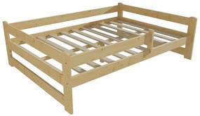 Vomaks Dětská postel DP 019 XL se zábranou Rozměr: 120 x 200 cm, Barva: bezbarvý lak
