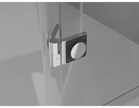 Mexen, Mexen Lunar L levé otočné sprchové dveře 70 cm, transparentní, chrom - 834L-070-000-01-00-L