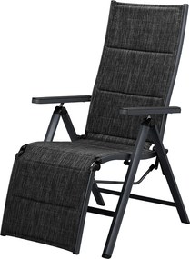 Livarno® Hliníkové relaxační křeslo Toronto, antracitová