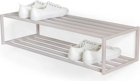 Taupe ocelový závěsný botník 78x20,5x30,5 cm School – Spinder Design