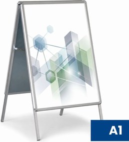 Reklamní A stojan A1, 585 × 835 mm, hliníkový rám