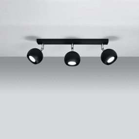 Sollux Lighting Stropní svítidlo OCULARE 3 černé