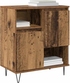 Servírovací skříň 3 ks Staré dřevo 60 x 35 x 70 cm 3394563