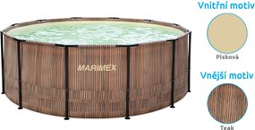 Marimex | Bazén Marimex Florida 3,66x1,22 m se zabudovaným skimmerem - motiv TEAK (model 2025) | 19999067