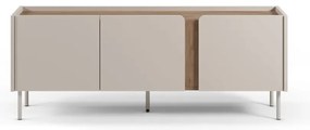 TV stolek v dekoru dubu v krémovo-přírodní barvě 140x53x35 cm Lucile – Marckeric