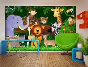 FTN S 2440 AG Design vliesová fototapeta 4-dílná Jungle, velikost 360 x 270 cm