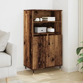 Skříň highboard old wood 60 x 36 x 110 cm kompozitní dřevo