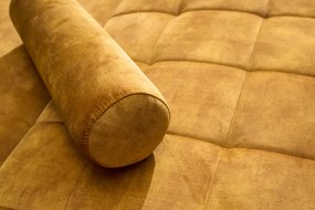 Designová rozkládací sedačka Walvia 196 cm hořčicová žlutá